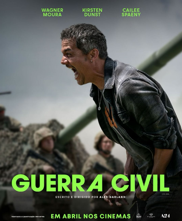 Wagner Moura grita no novo poster de Guerra Civil – Central do ...
